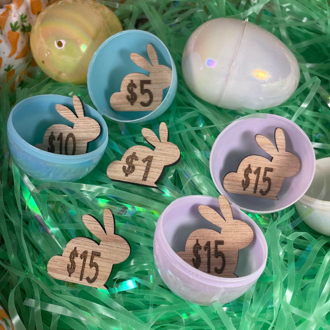Custom Easter Egg Fillers Tokens, Easter Scavenger Hunt, Easter Bunny ...