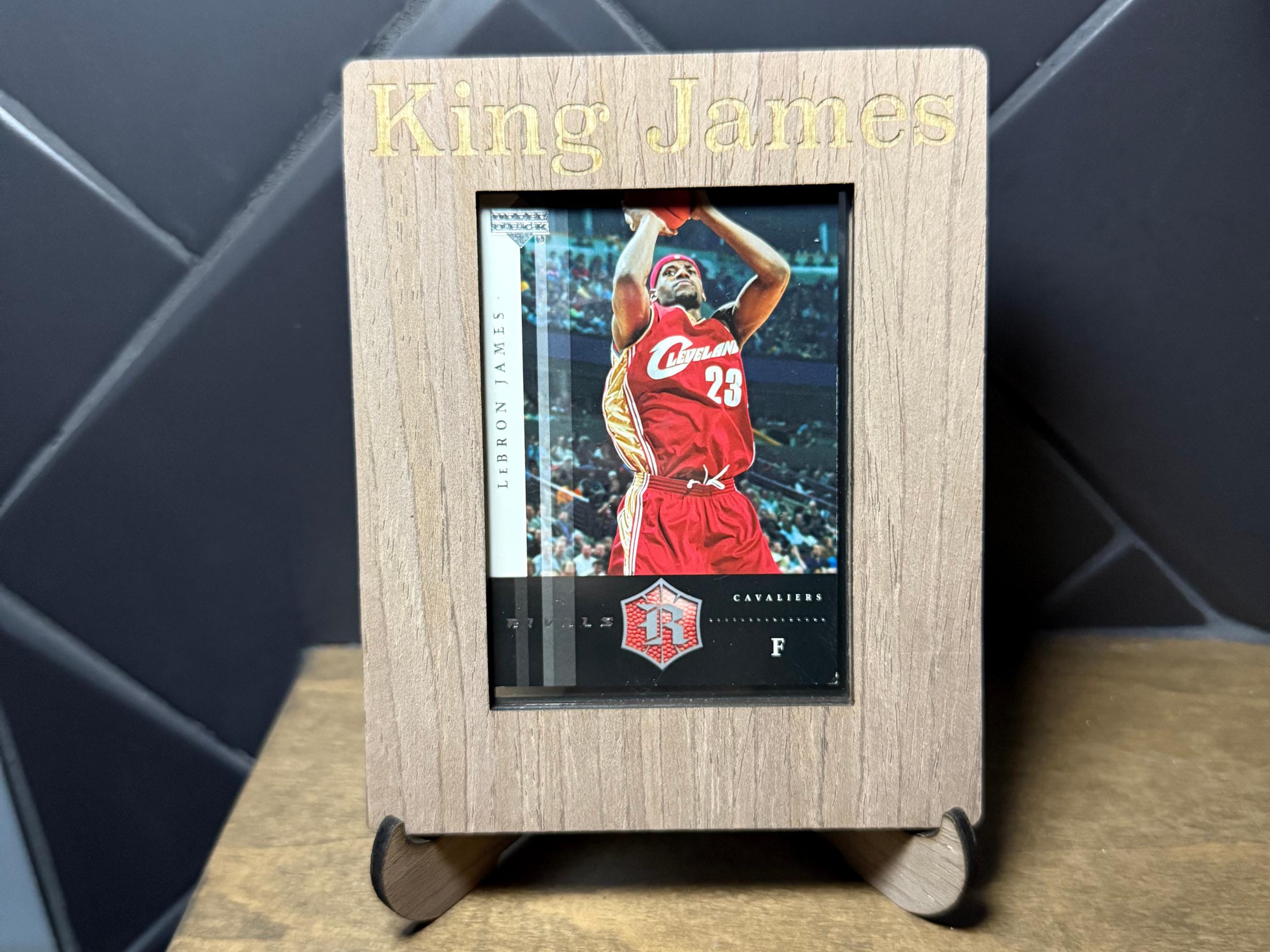 Engraved Baseball Card Holder Stand – Sports Trading Card Display Frame ...