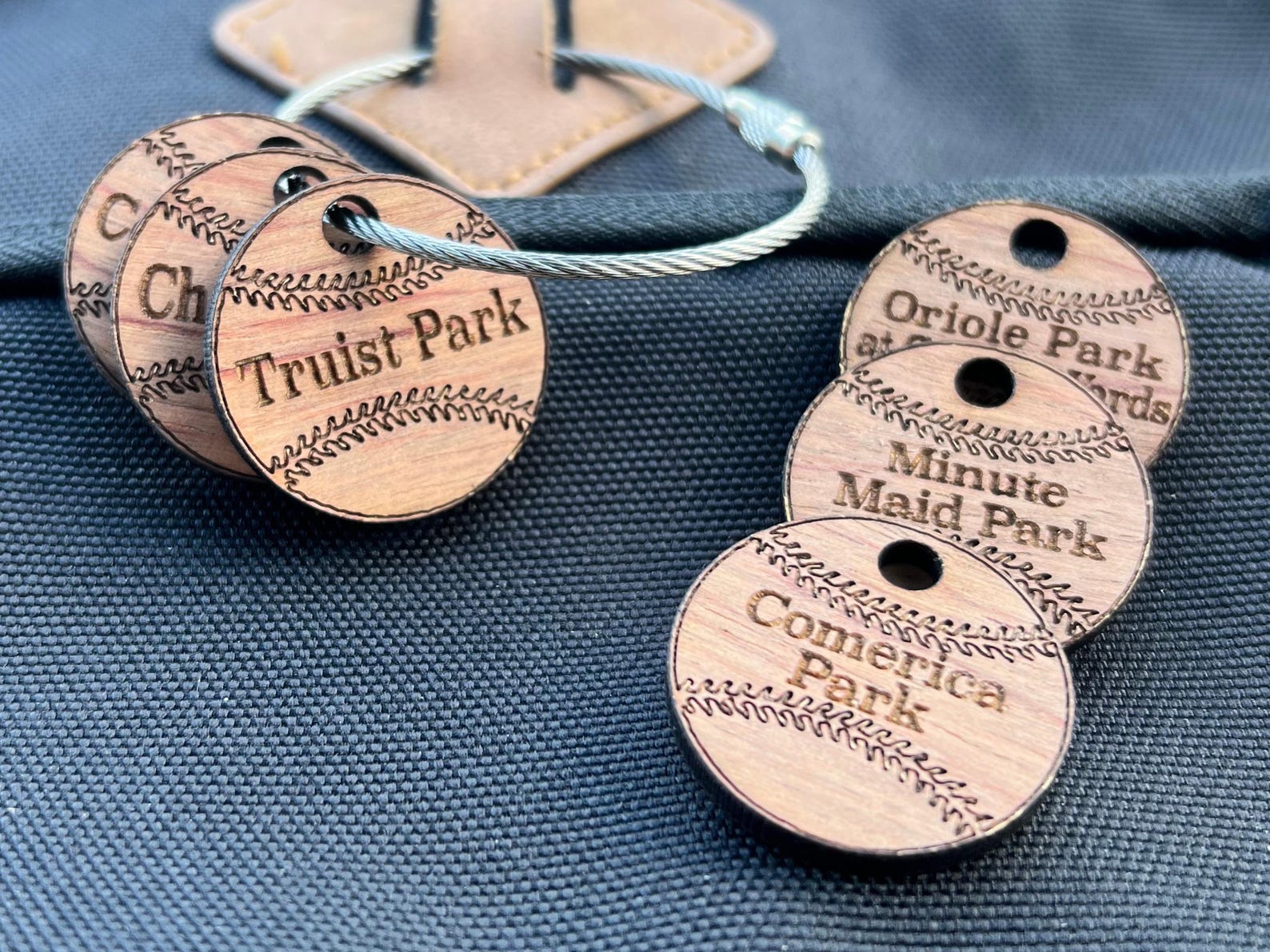 Personalized Baseball Keychain, MLB Ballpark Tracker, Major League ...