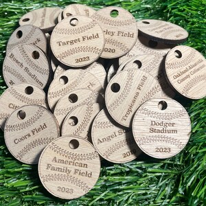 Personalized Baseball Keychain, MLB Ballpark Tracker, Major League ...