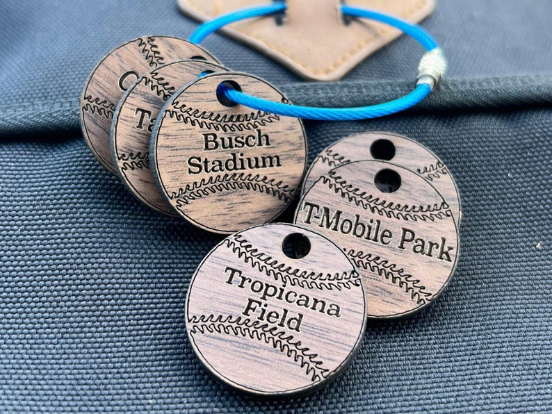 Personalized Baseball Keychain, MLB Ballpark Tracker, Major League ...