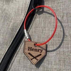 Personalized MLB Home Plate Ballpark Tracker & Baseball Keychain Gift ...