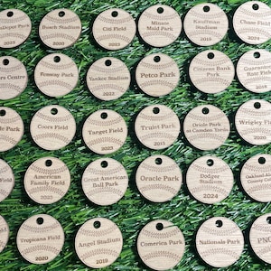 Personalized Baseball Keychain, MLB Ballpark Tracker, Major League ...