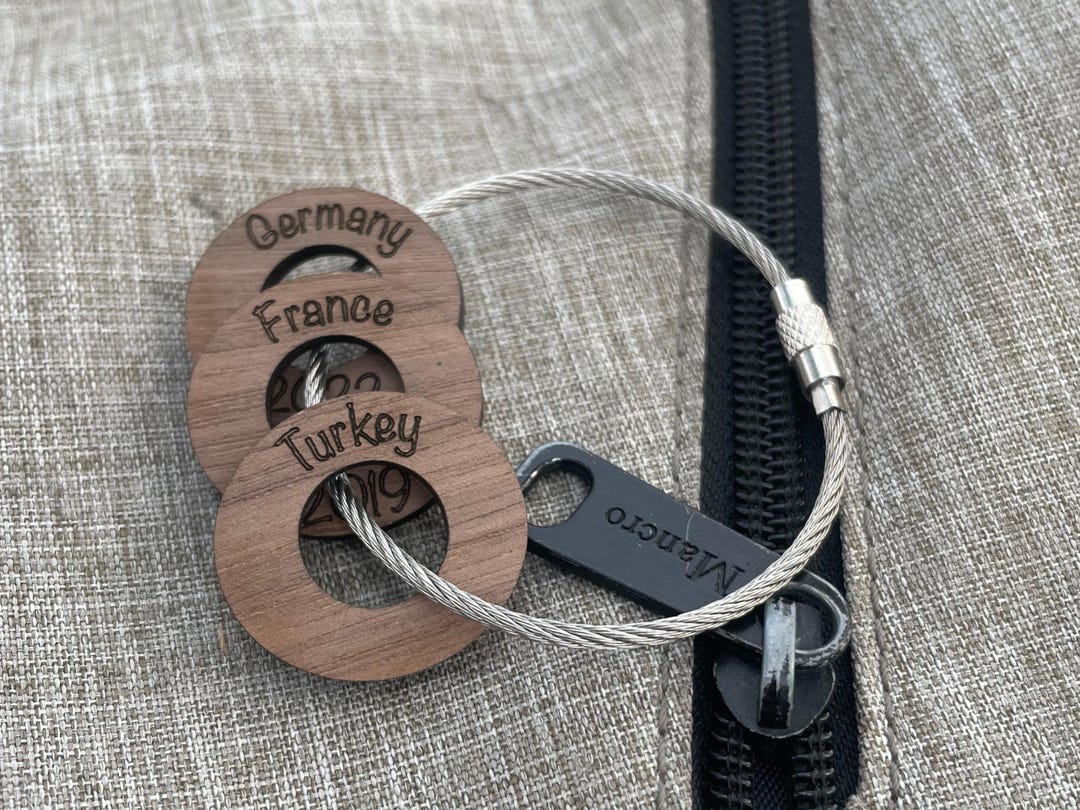 Zipper Puller World Traveler Charms, Keychain Handbag Charms, Frequent ...