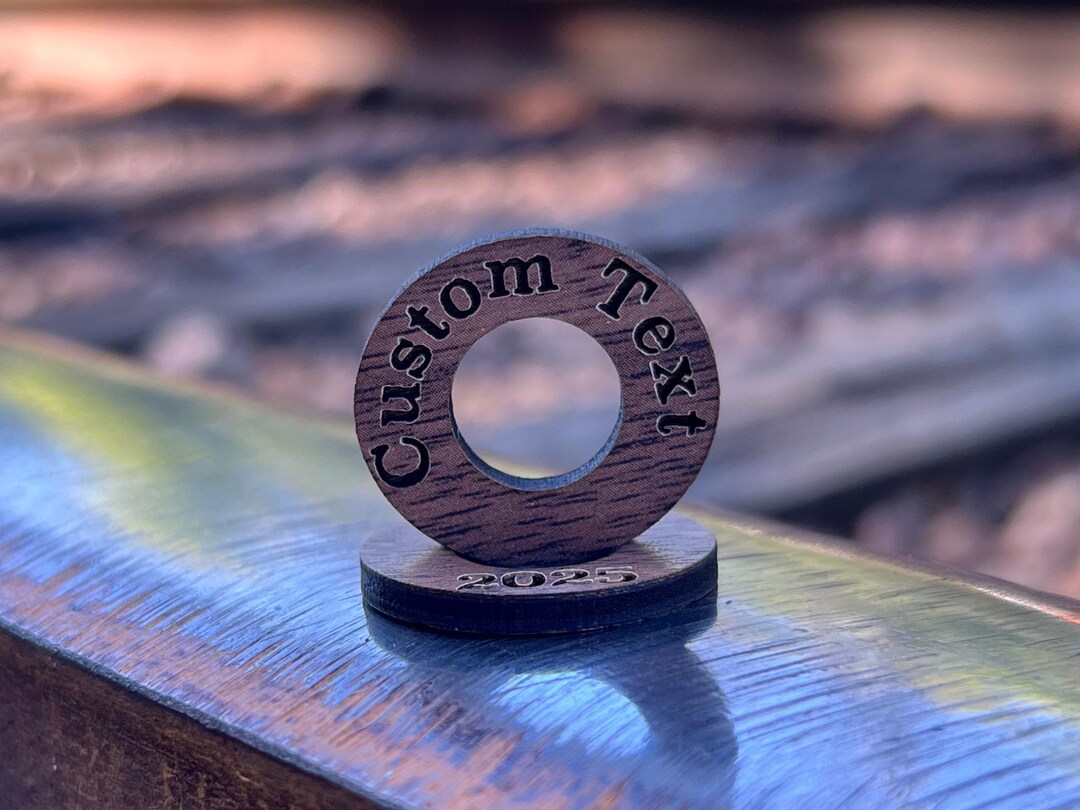 Custom Engraved Travel Tokens, Personalized Country Washer Rings for ...