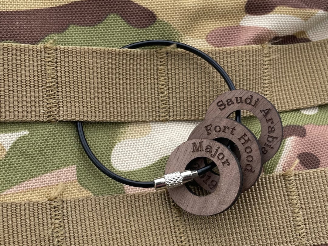 Engraved Military Keychain | Unique Gifts for Army Veterans & Service ...