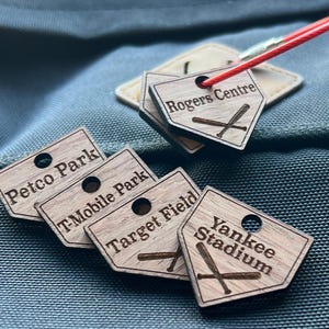 Personalized Baseball Keychain, MLB Ballpark Tracker, Major League ...