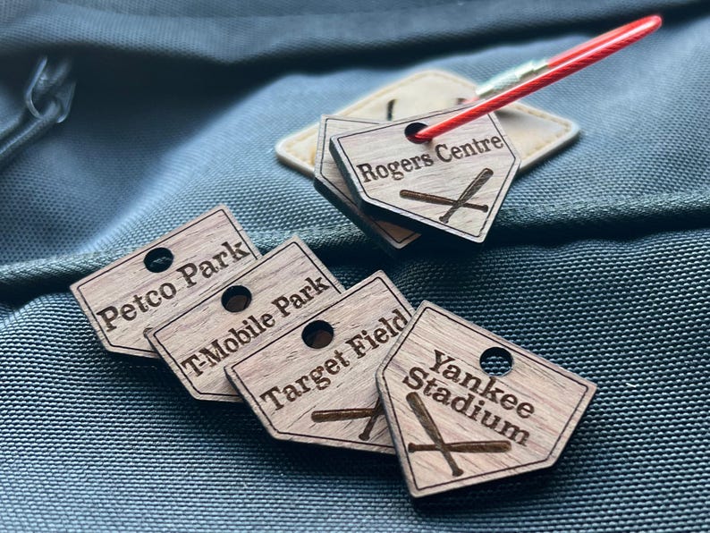 Personalized Baseball Keychain, MLB Ballpark Tracker, Major League ...