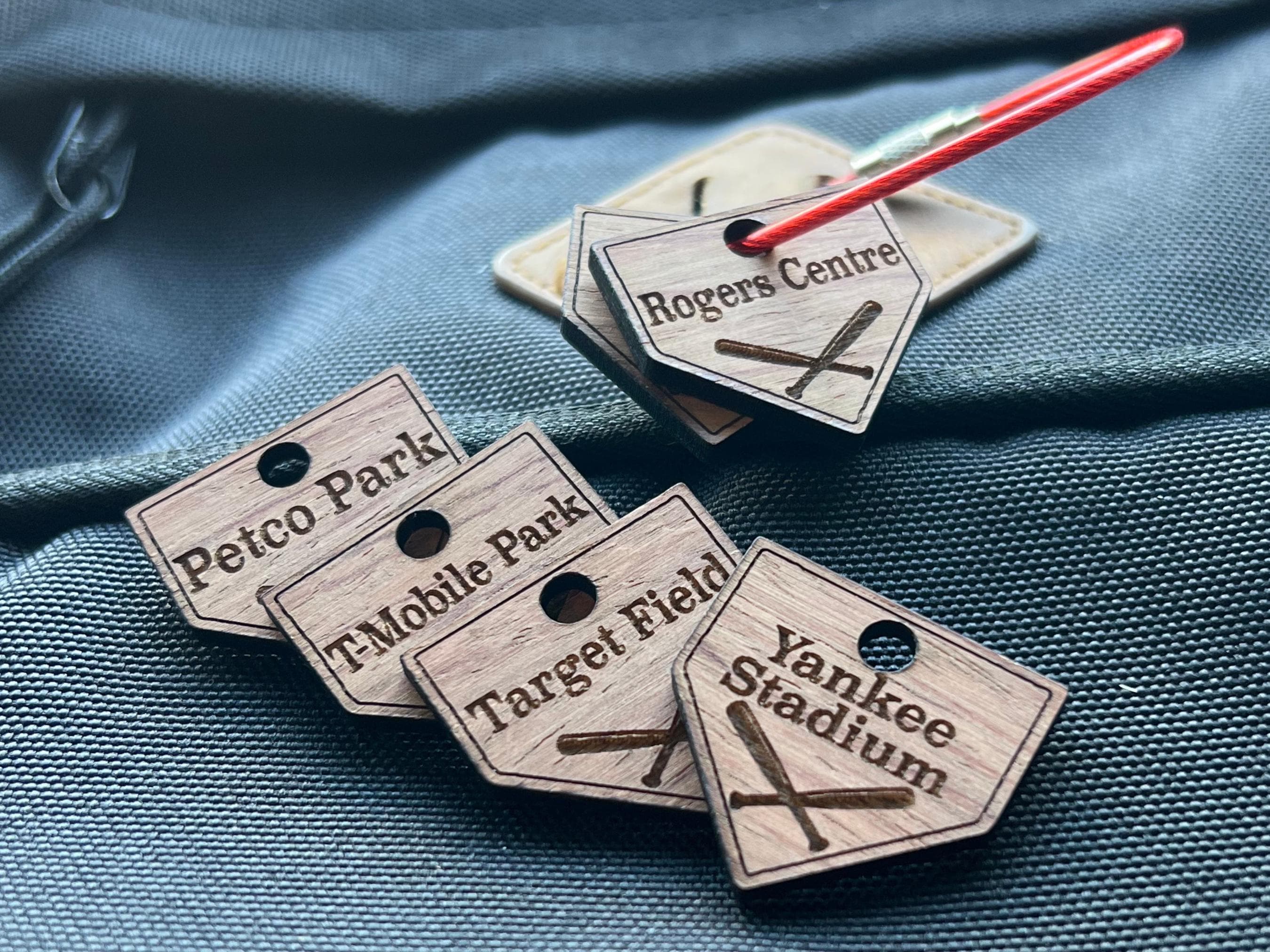 Personalized Baseball Keychain, MLB Ballpark Tracker, Major League ...