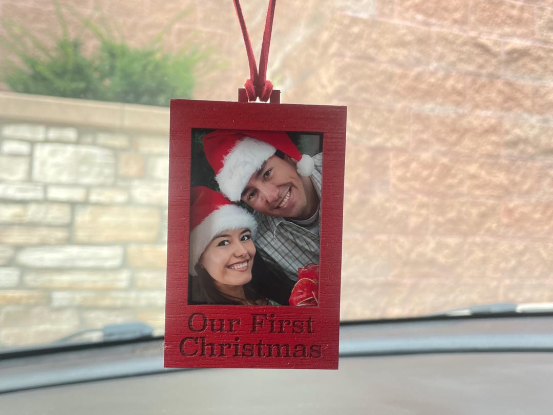 Custom Rear View Mirror Polaroid Frame - Personalized Car Decor ...