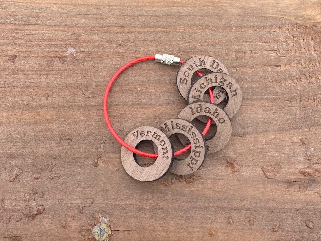 Travel Tokens 50 States Keepsake Token Set Accessories, Custom State ...