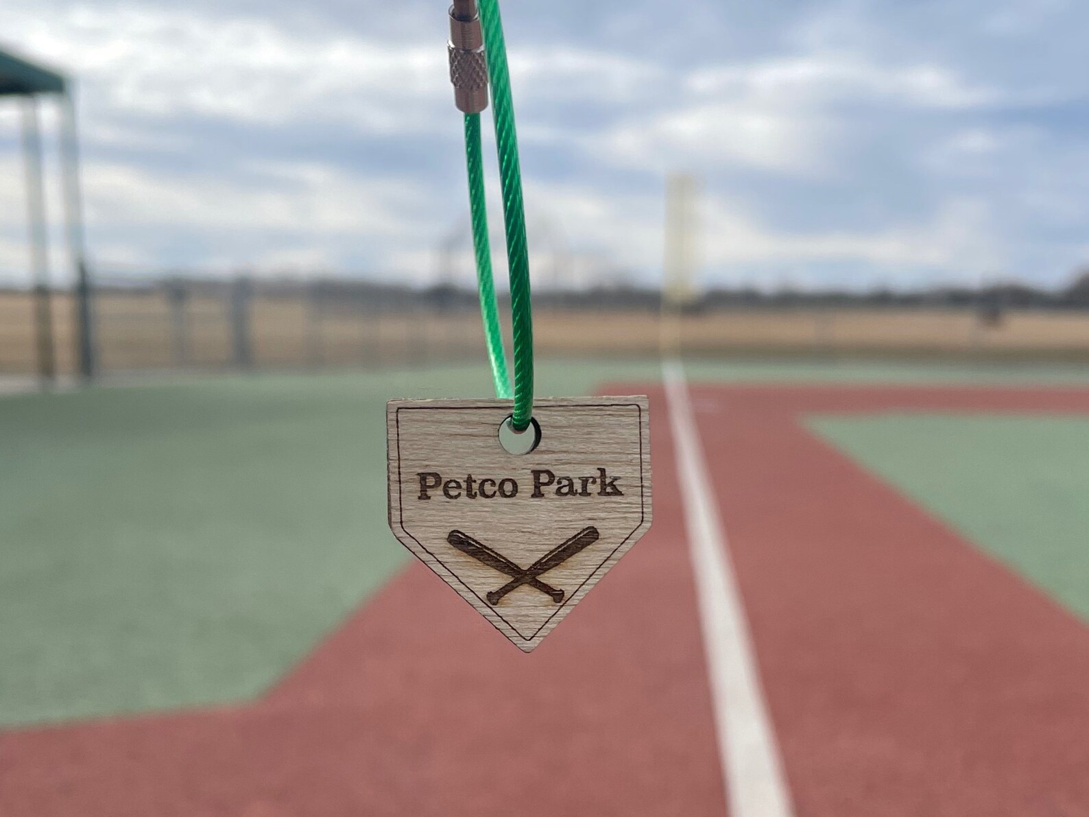 Personalized MLB Home Plate Ballpark Tracker & Baseball Keychain Gift ...