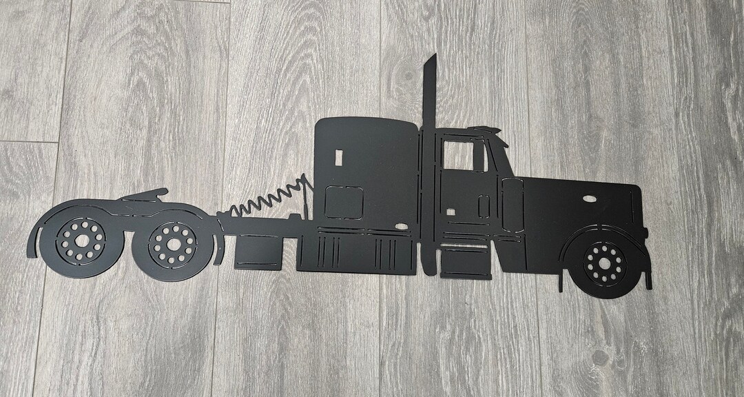 Metal Semi Truck Sign, Garage Sign, Gift for Him, Trucker Sign - Etsy