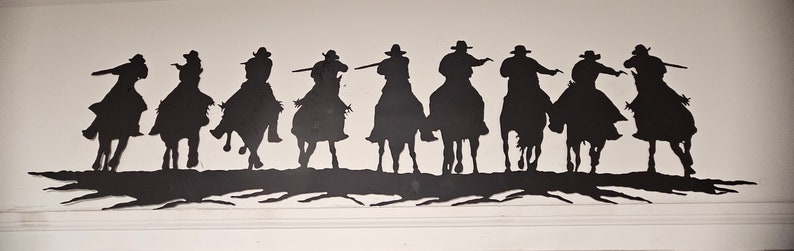 Cowboy Posse Metal Art Sign, Cowboy Art, Gift Decor, Cowboy Art - Etsy