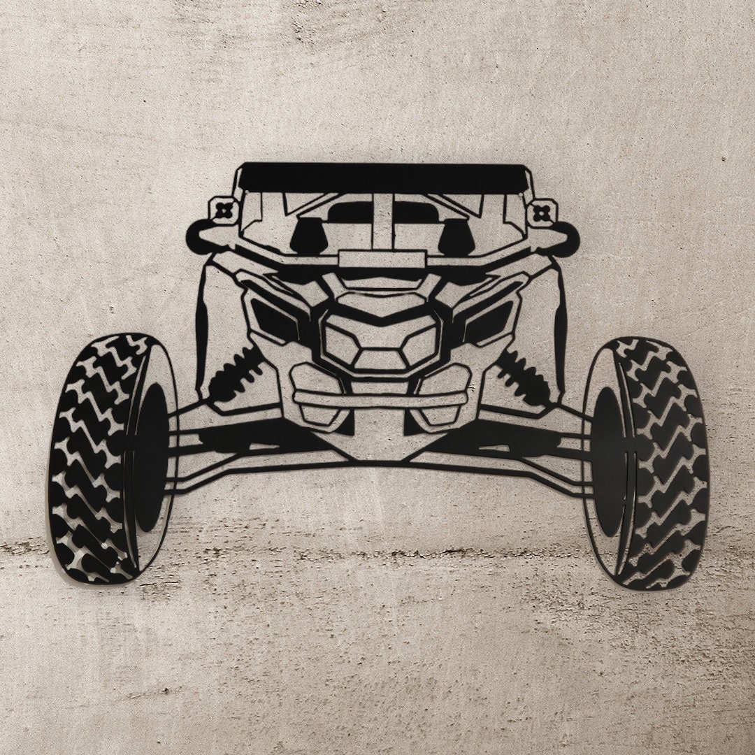 Can Am UTV Metal Sign, Matte Black Garage Decor - Etsy