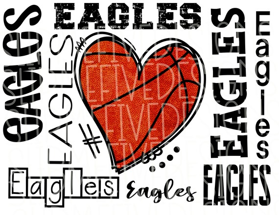 Eagles Typography Png Eagles Basketball Png Eagles Mascot | Etsy