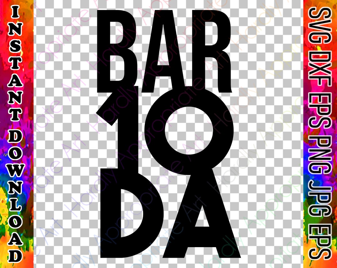 BAR 10 DA - Bartender Cut File - Instant Download SVG Cut File for ...