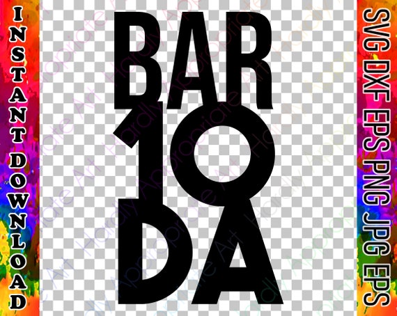 BAR 10 DA Bartender Cut File Instant Download SVG Cut File | Etsy