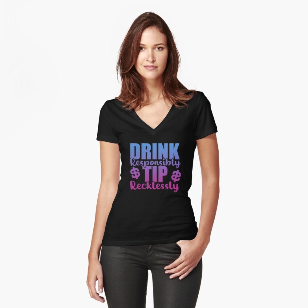 Drink Responsibly Tip Recklessly - Instant Download SVG Cut File for ...