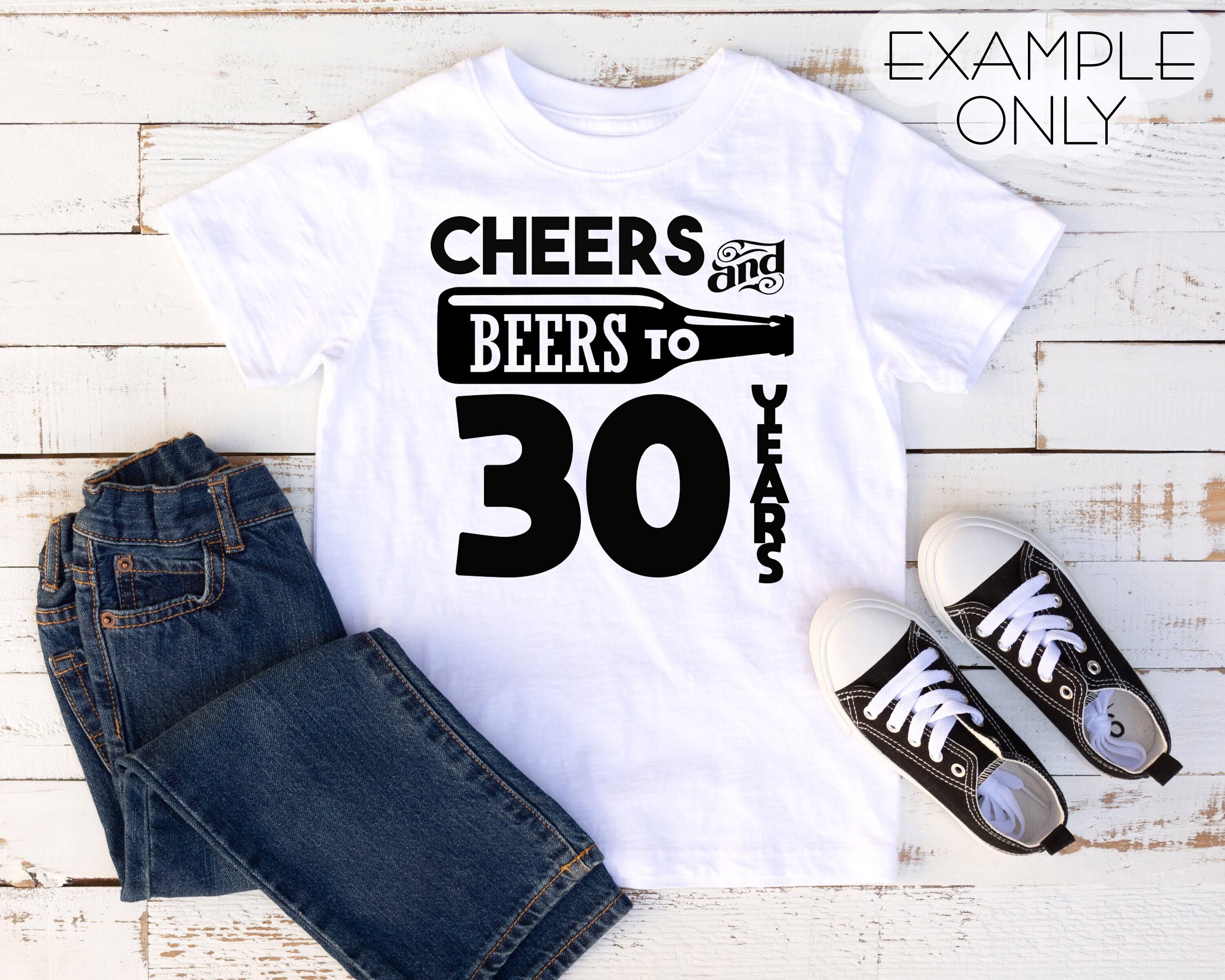 Cheers And Beers To 30 Years Instant Download Tshirts Decals Etsy