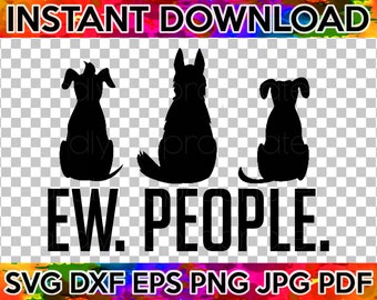 Ew People Cat SVG Cut File for Cricut Make Tshirts Decals | Etsy