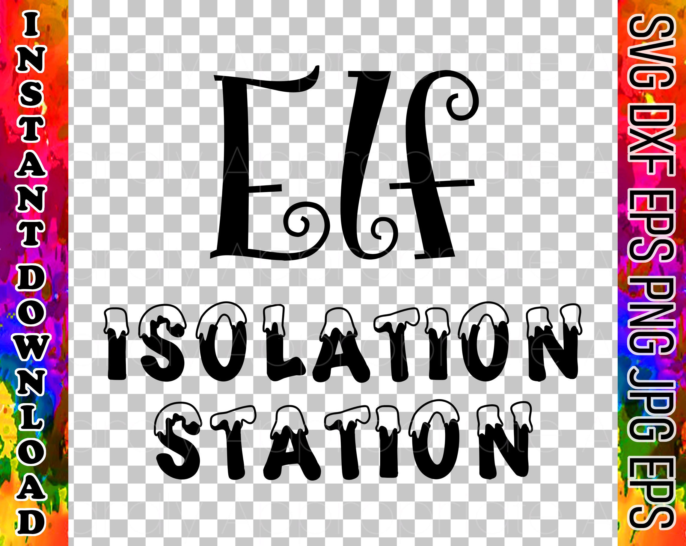 Elf Isolation Station Cut File Christmas SVG Elf in a Box | Etsy