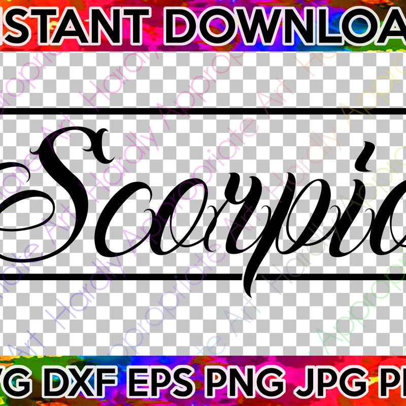 Scorpio Svg - Etsy