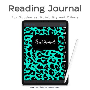 Book Tracker, Digital Reading Journal, Digital Planner Book Journal ...