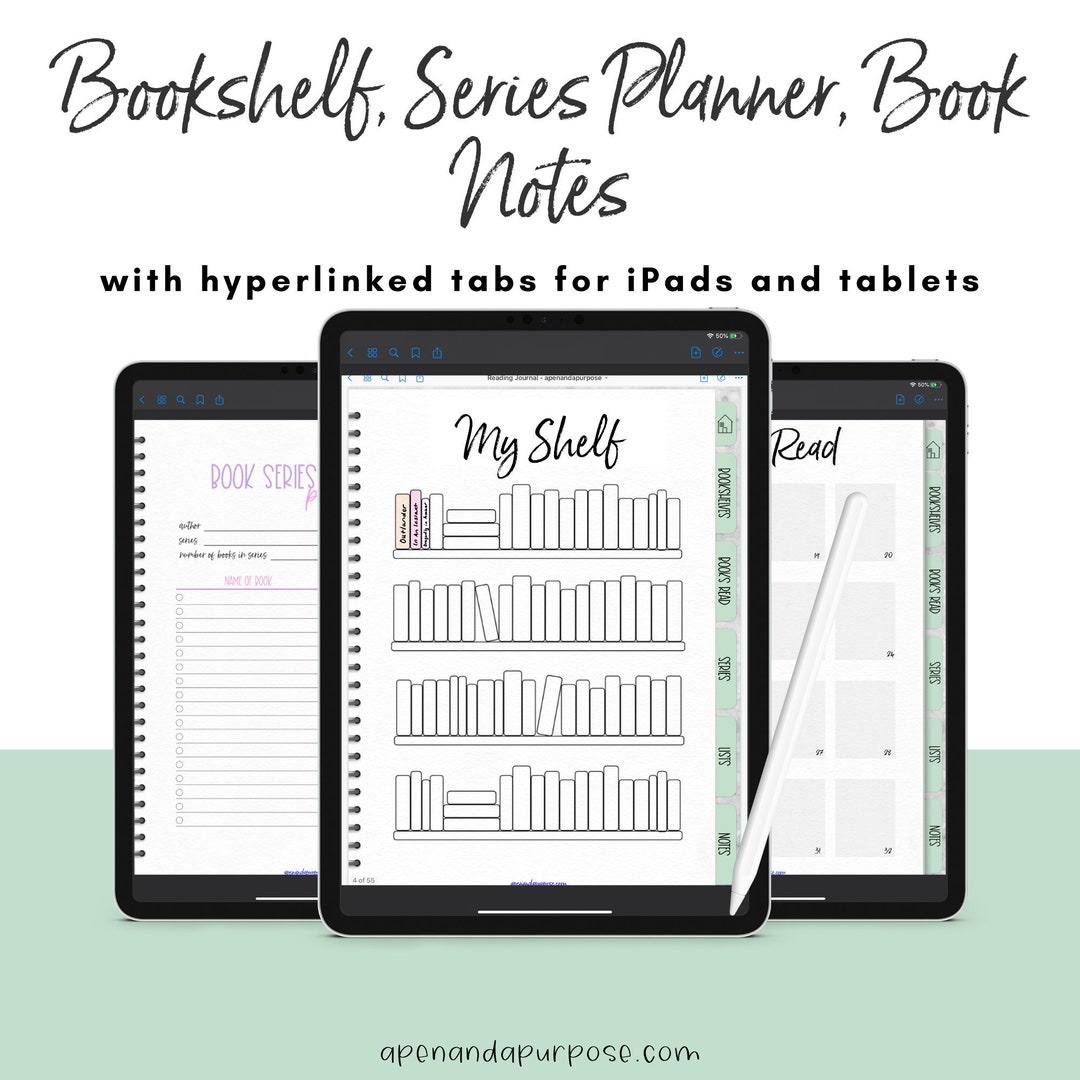 Digital Reading Journal, Digital Book Journal Goodnotes, Ipad, Reading ...