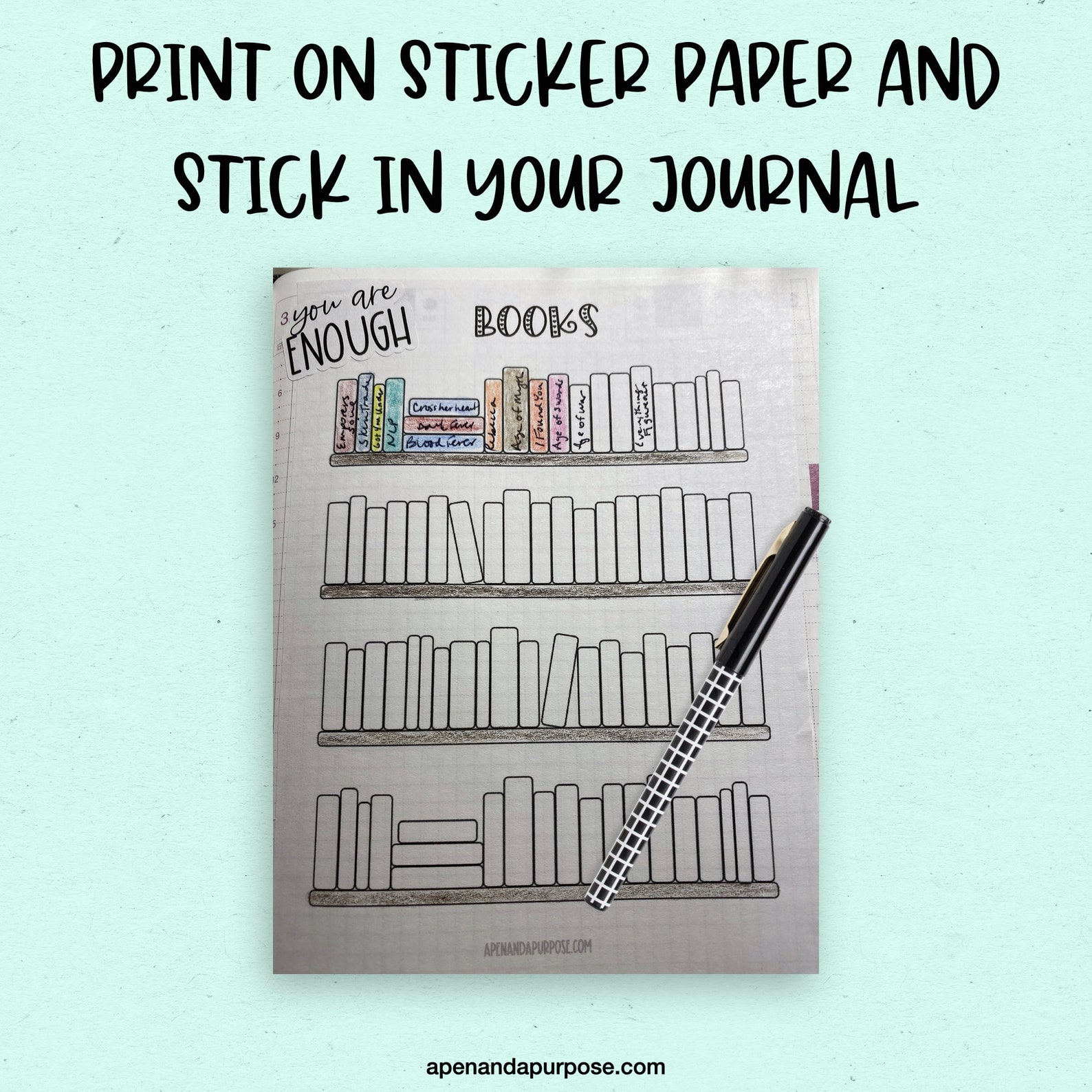 Book Tracker PDF in A4, A5, Letter, and B6 Size. Track the Books You've ...
