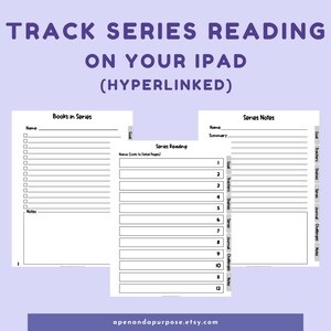 Reading Journal Digital Planner Book Journal for Goodnotes iPad Tablet ...