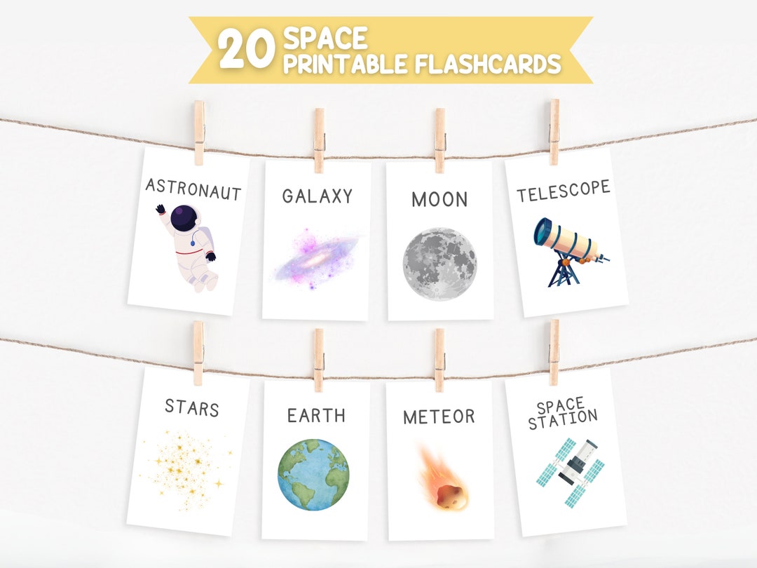 Space and Planets Flashcards | Educational Flash Cards | Children's ...