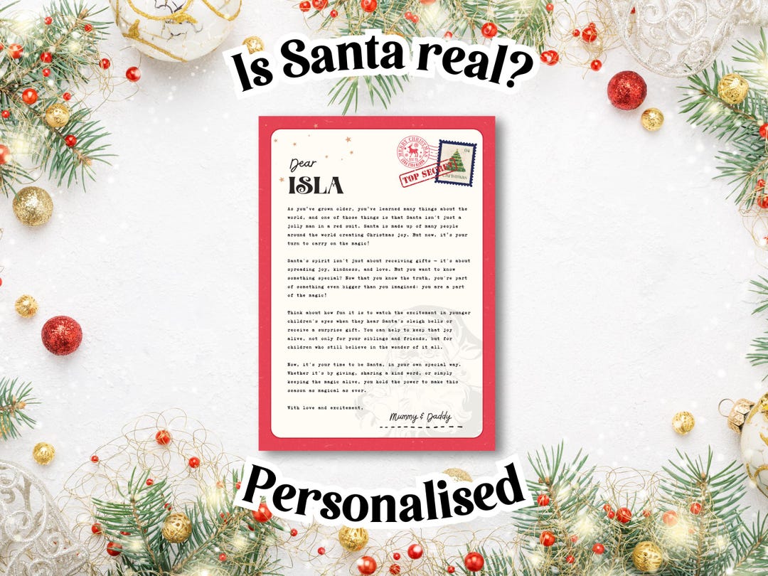 Is Santa Real Letter the Real Magic of Christmas Letter for Older ...