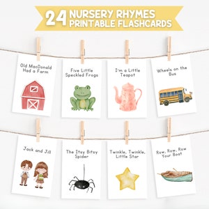 Nursery Rhymes Flashcards | Educational Flash Cards | Children's ...