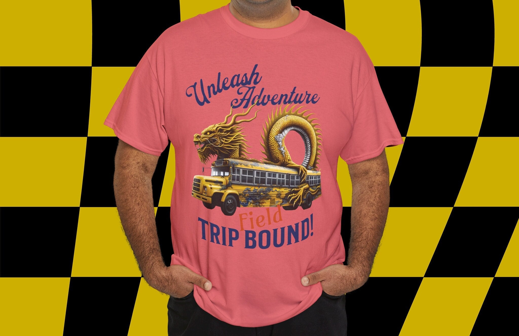 Dragon School Bus Unleash Adventure Field Trip Bound T-shirt Funny ...