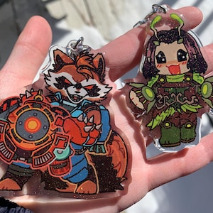 Set 1 PREORDER: 3 Inch MARVEL RIVALS Acrylic Glitter Epoxy Keychains - Etsy