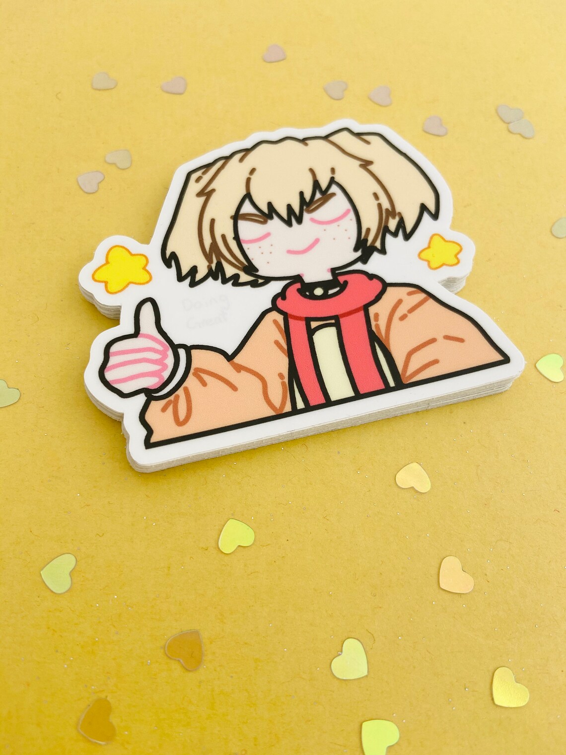 DOGGO Cute Thumbs up Vinyl Sticker | Etsy