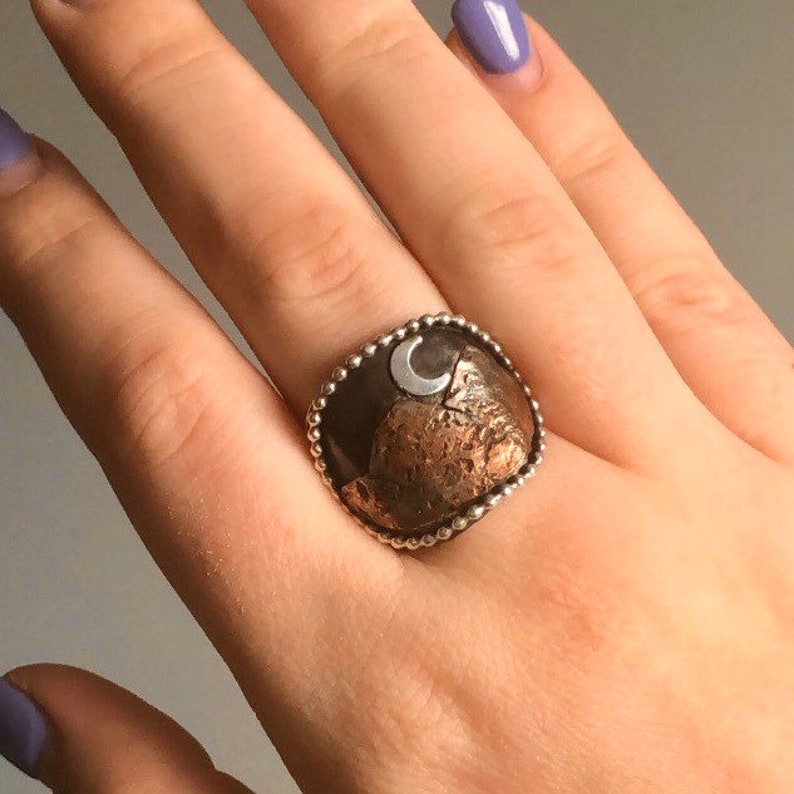 Sahara Ring Size 9 Desert Ring Mountain Ring Moon Ring - Etsy