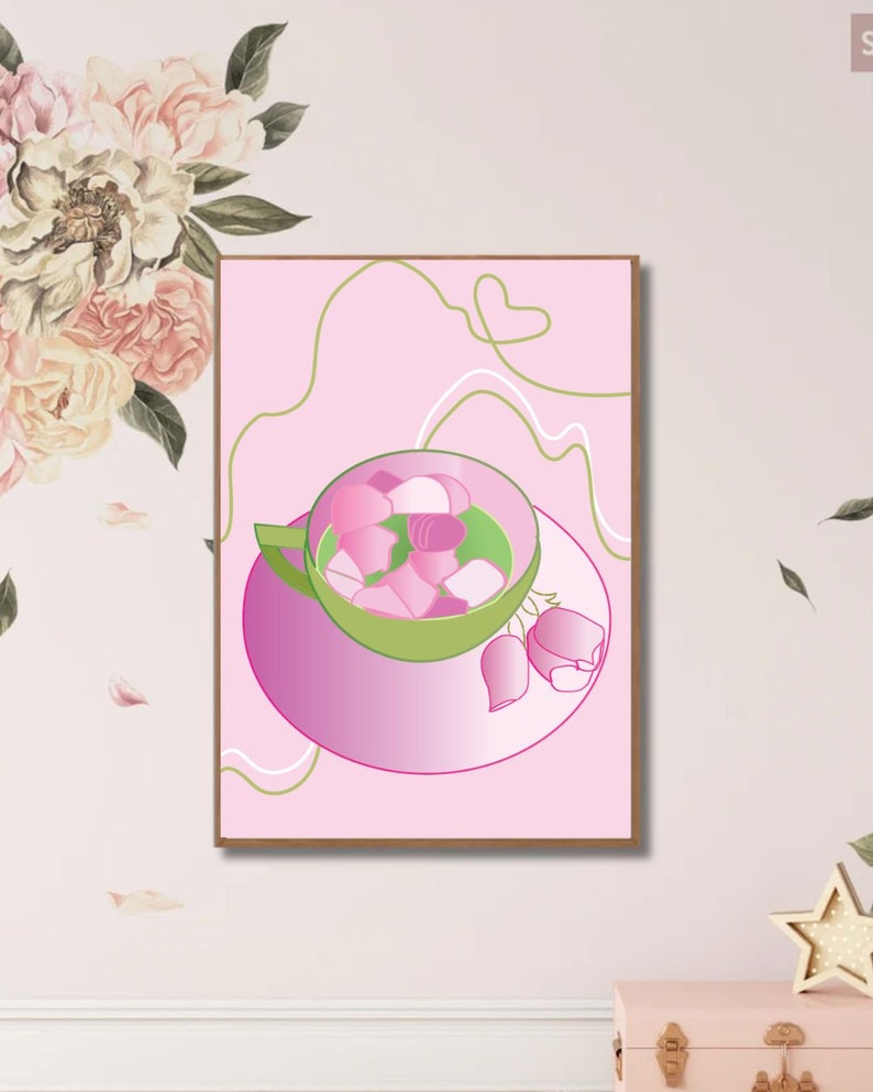 Flora From Winx Club Printable Wall Art Set of 4 | Pink & Green Cute ...