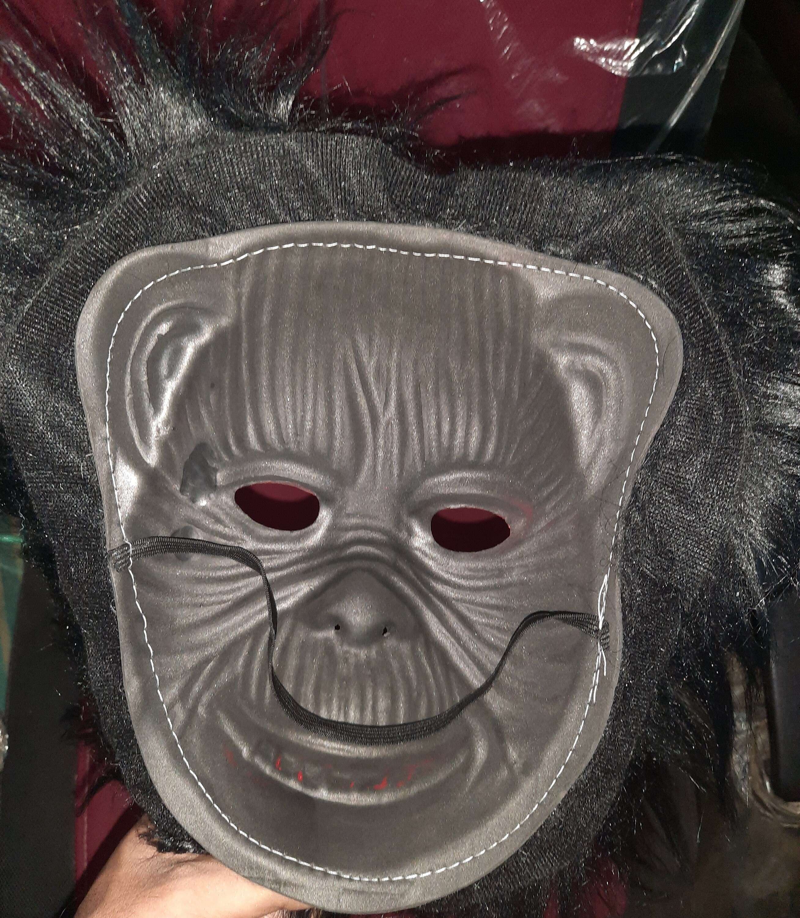 Gorilla Monkey Half Head Latex Mask Halloween Adults Fancy Scary Ghost ...