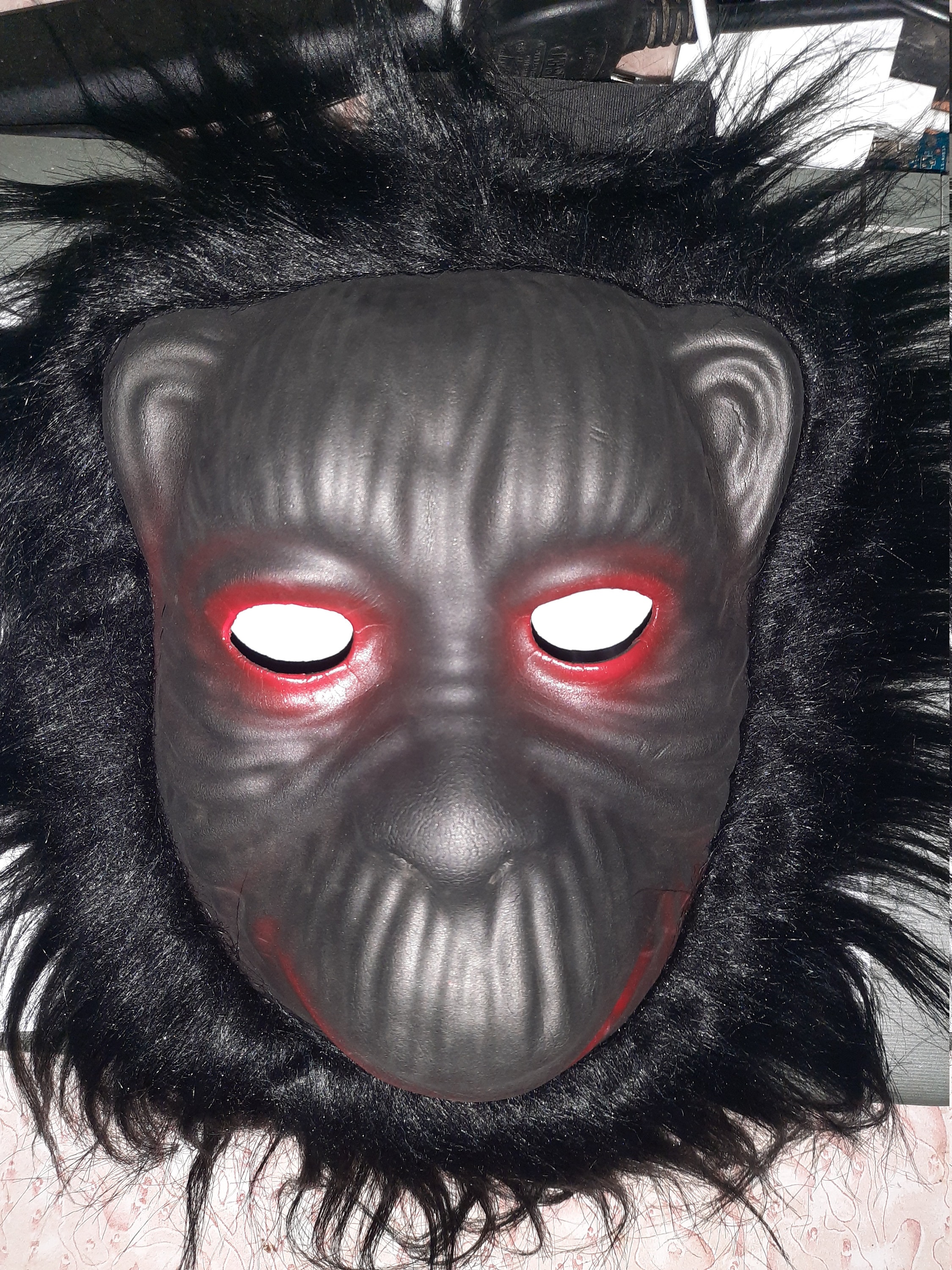 Gorilla Monkey Half Head Latex Mask Halloween Adults Fancy Scary Ghost ...