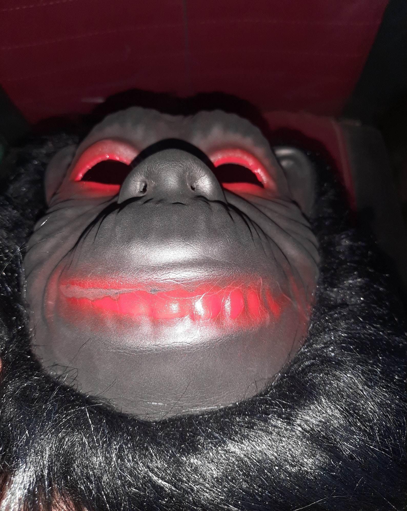 Gorilla Monkey Half Head Latex Mask Halloween Adults Fancy Scary Ghost ...