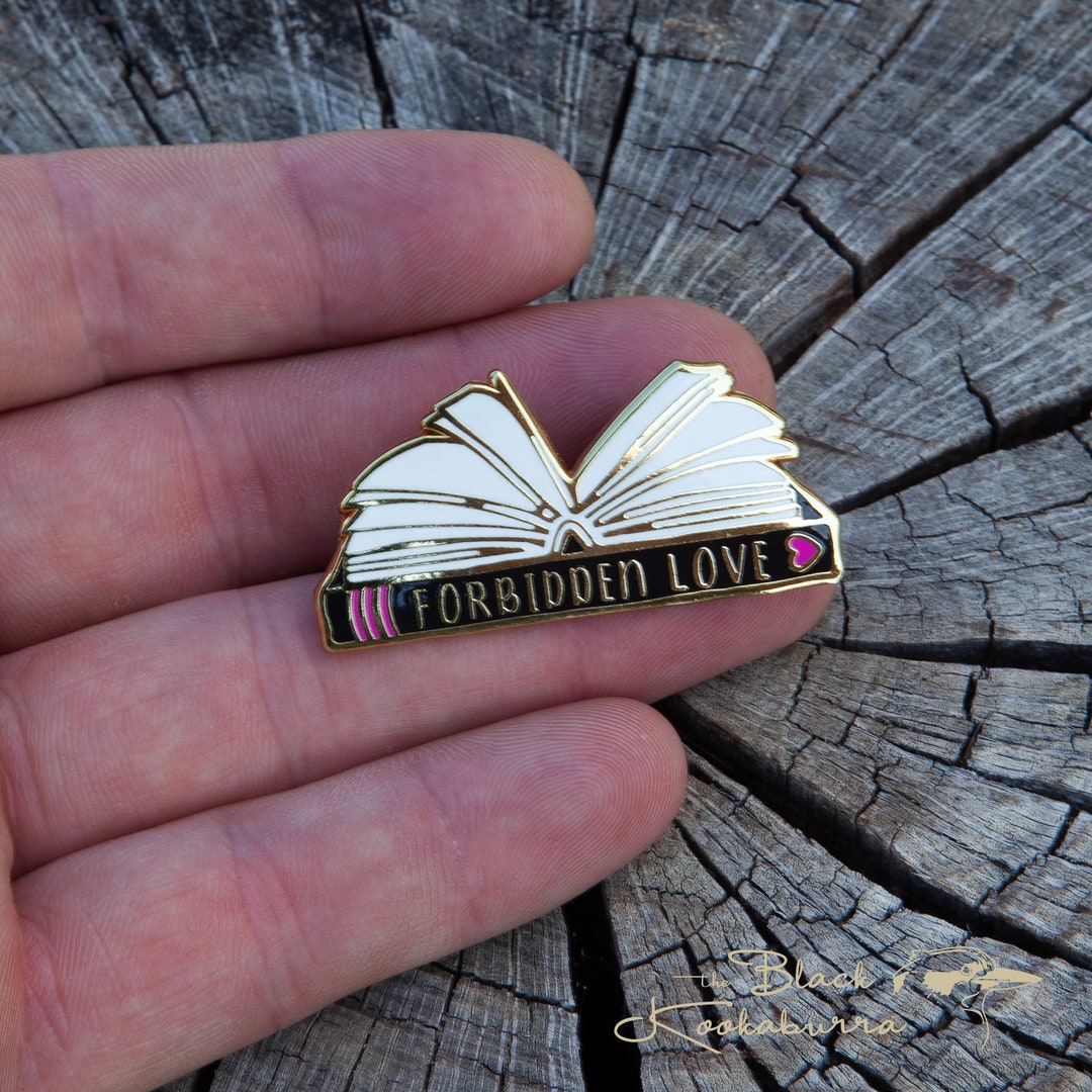 Forbidden Love Book Trope Hard Enamel Pin for Book Lovers - Etsy