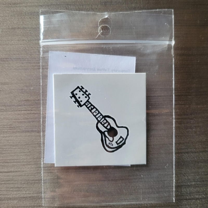 Guitar Tattoo Design - Etsy