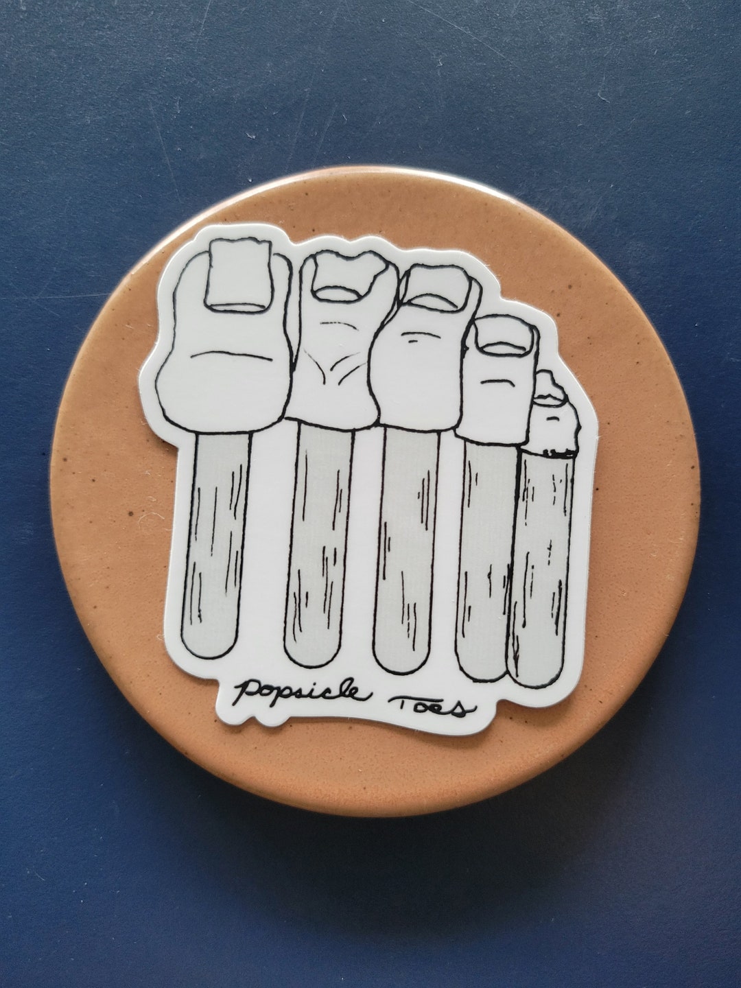 Vinyl Sticker | Popsicle Toes - Etsy