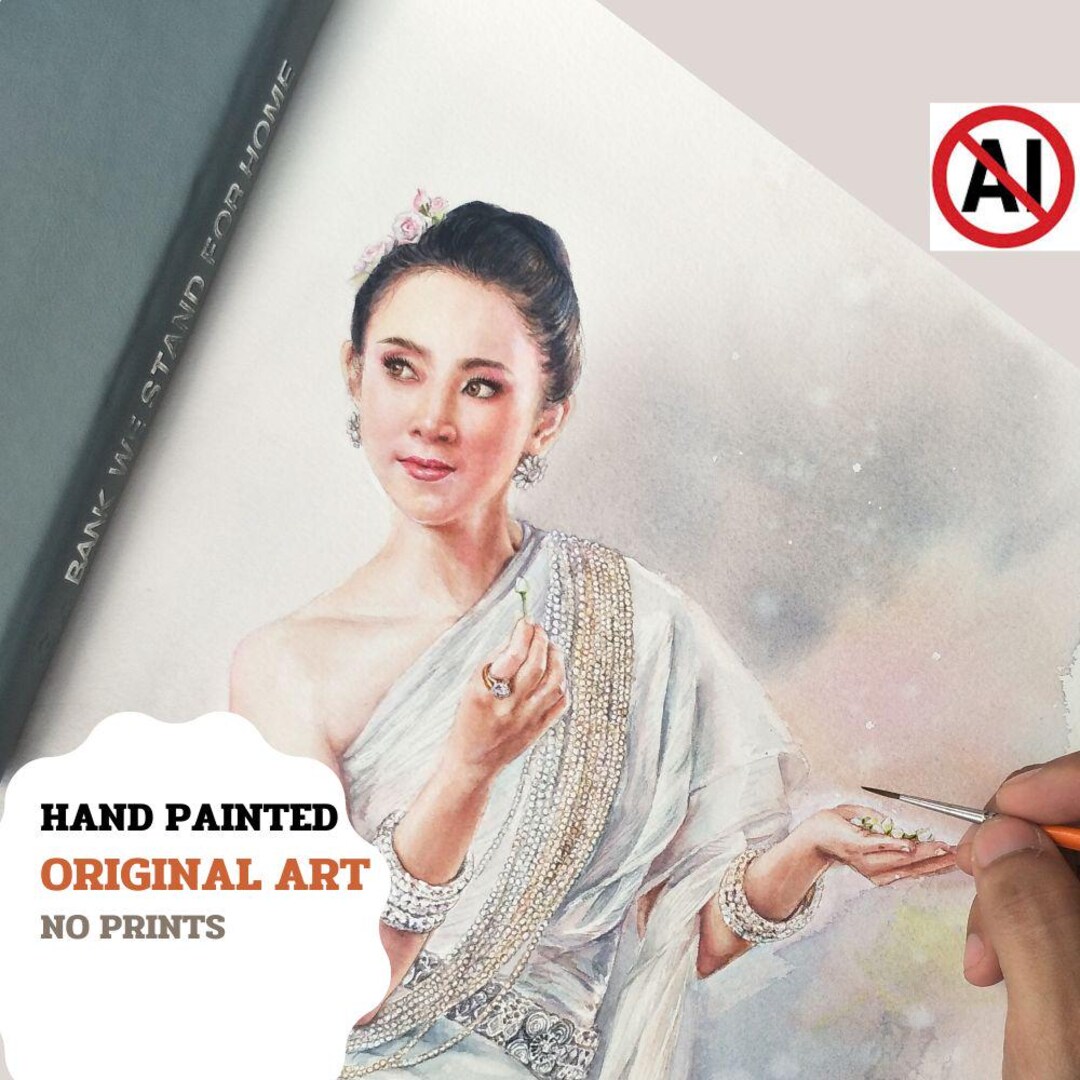 Custom Portrait Painting From Photos (hand Painted) . Capture Your ...