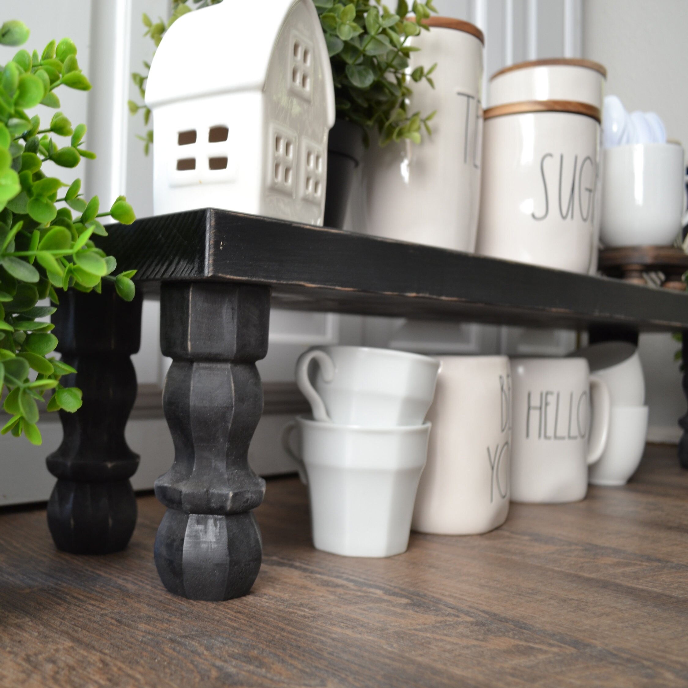 Large Farmhouse Riser Black Farmhouse Pedestal Rae Dunn | Etsy