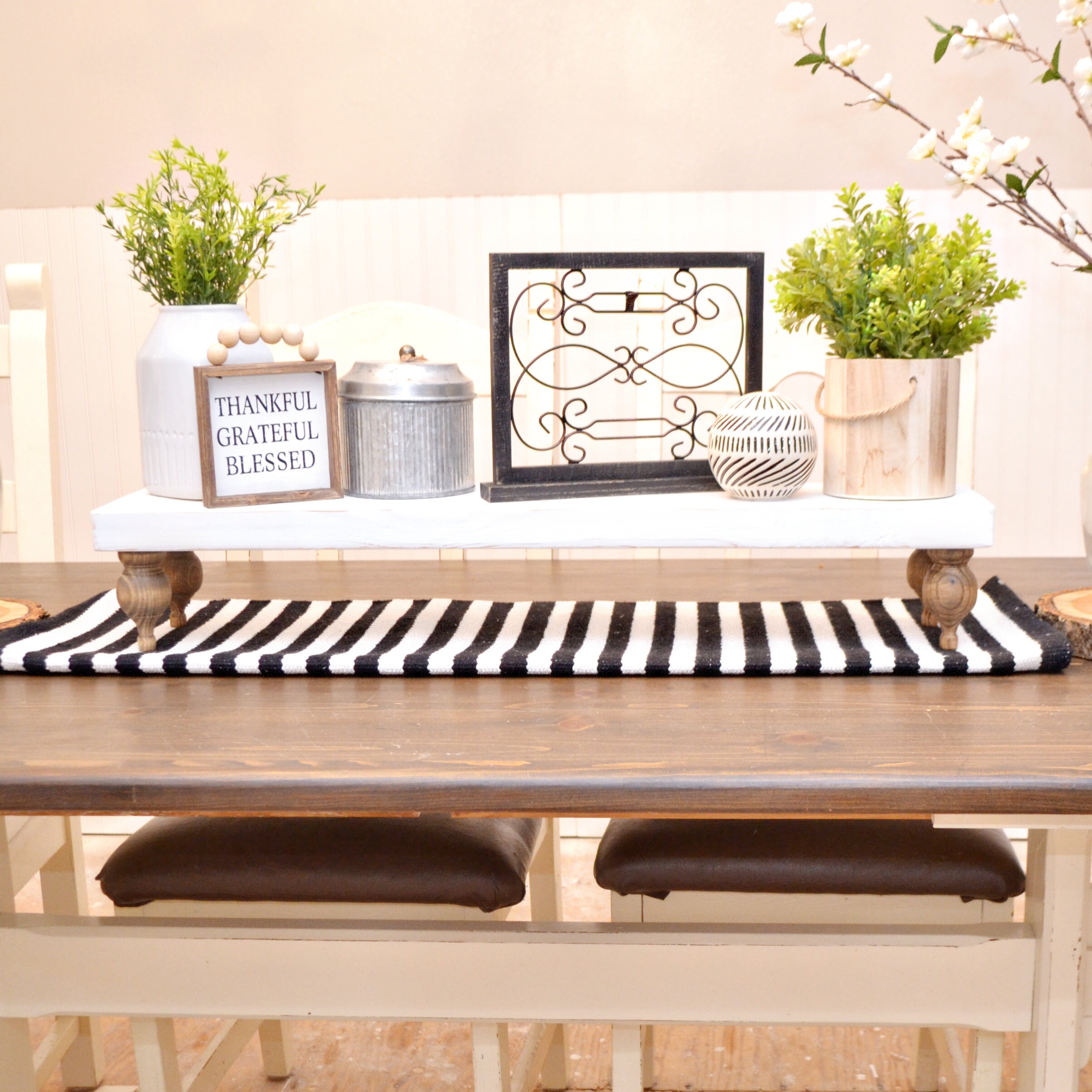 Large Farmhouse Tabletop Pedestal Riser - Etsy