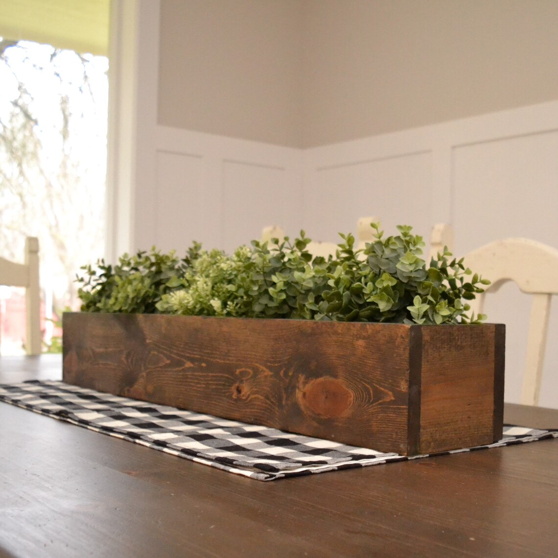 Farmhouse Table Box Centerpiece Handmade Rustic Decor - Etsy