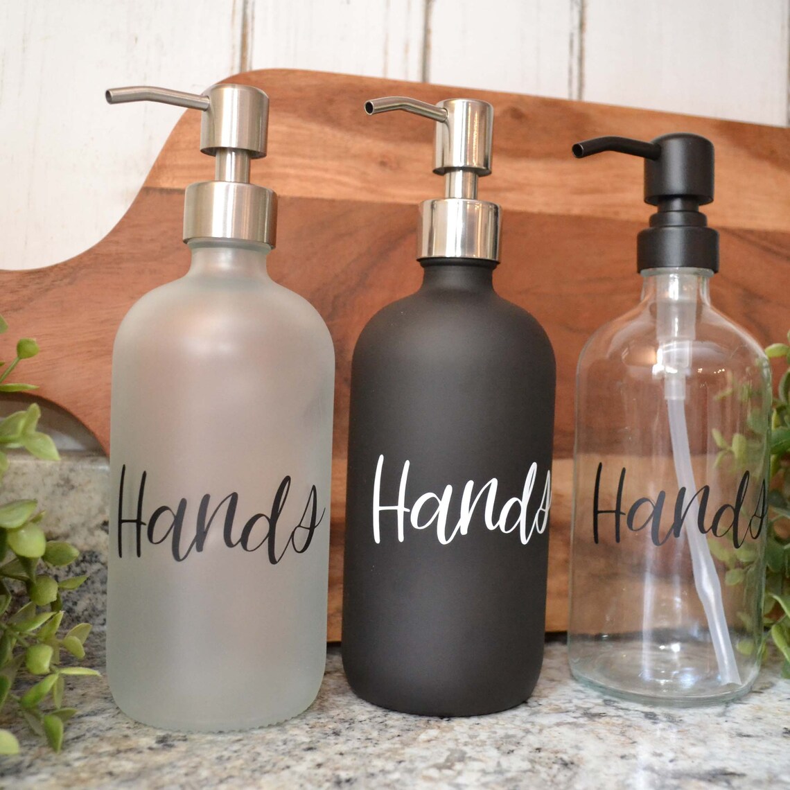 Glass Hand Soap Dispenser Kitchen Soap Dispenser Bathroom Soap - Etsy